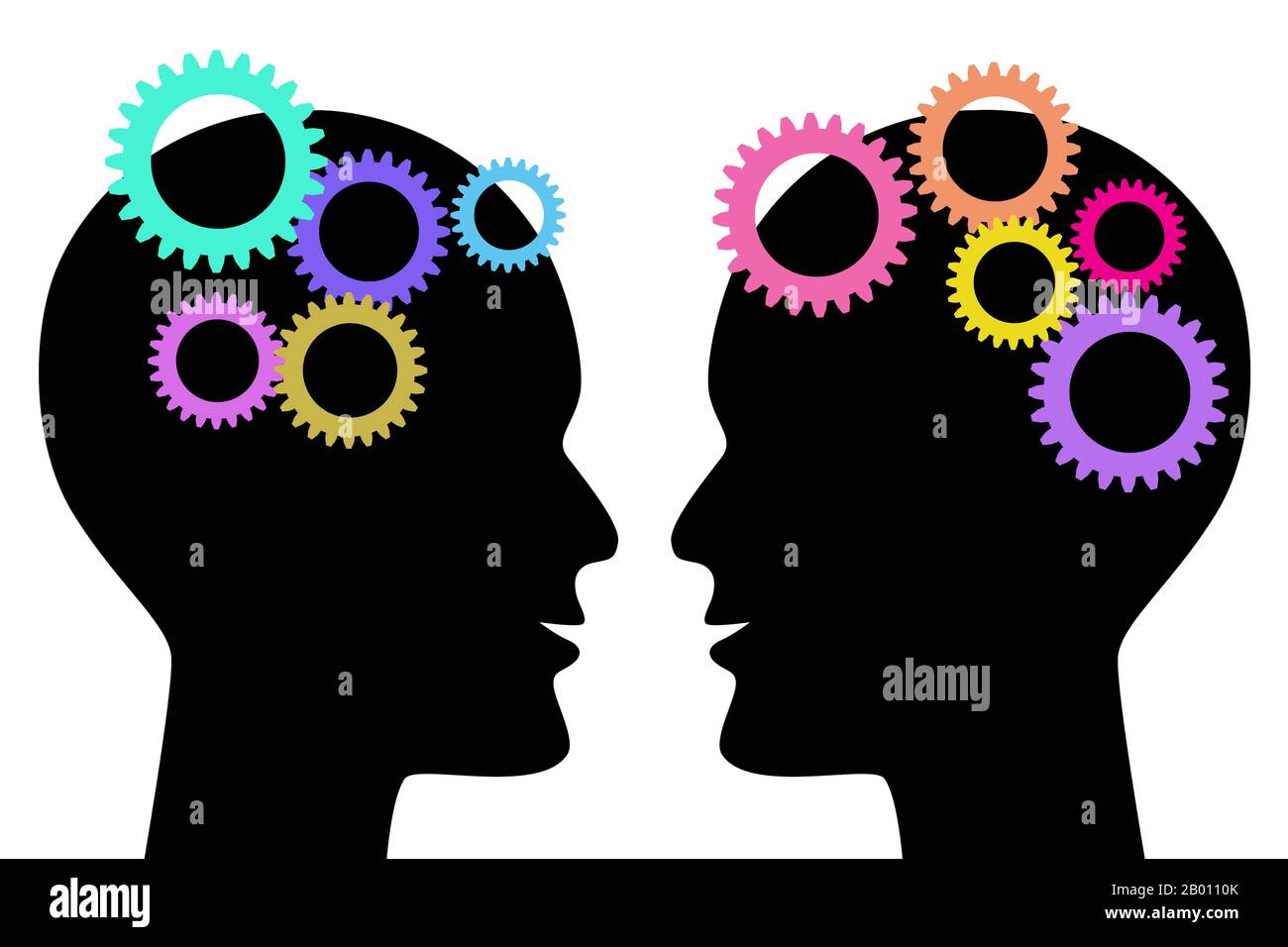 Two People Thinking Clip Art