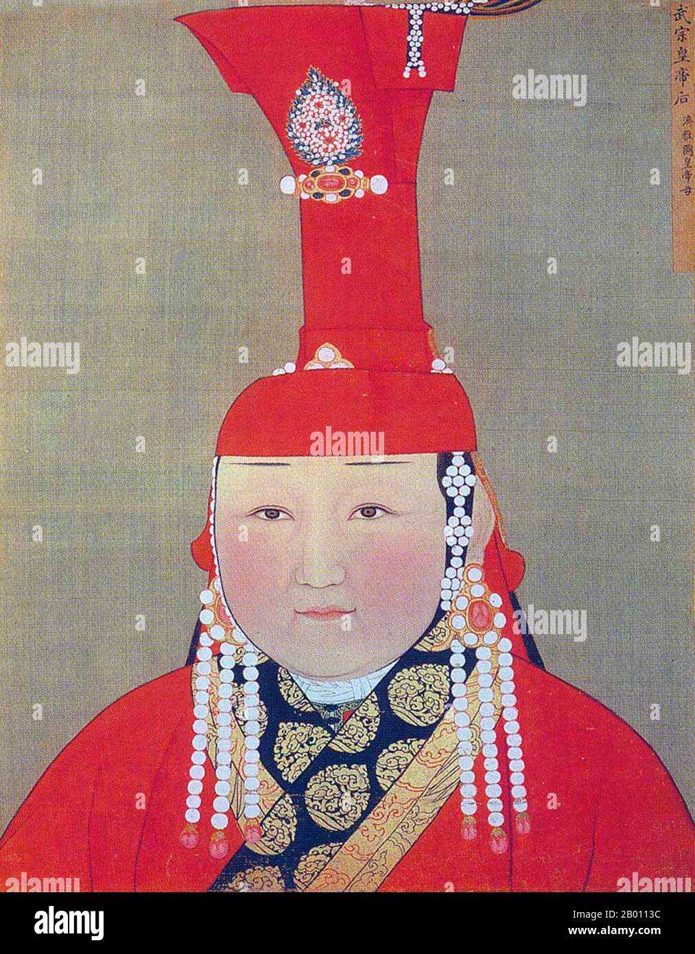 Mongolia/China: Jiyatu, wife of Kulug Khan (r. 1307-1311), 7th Khagan ...