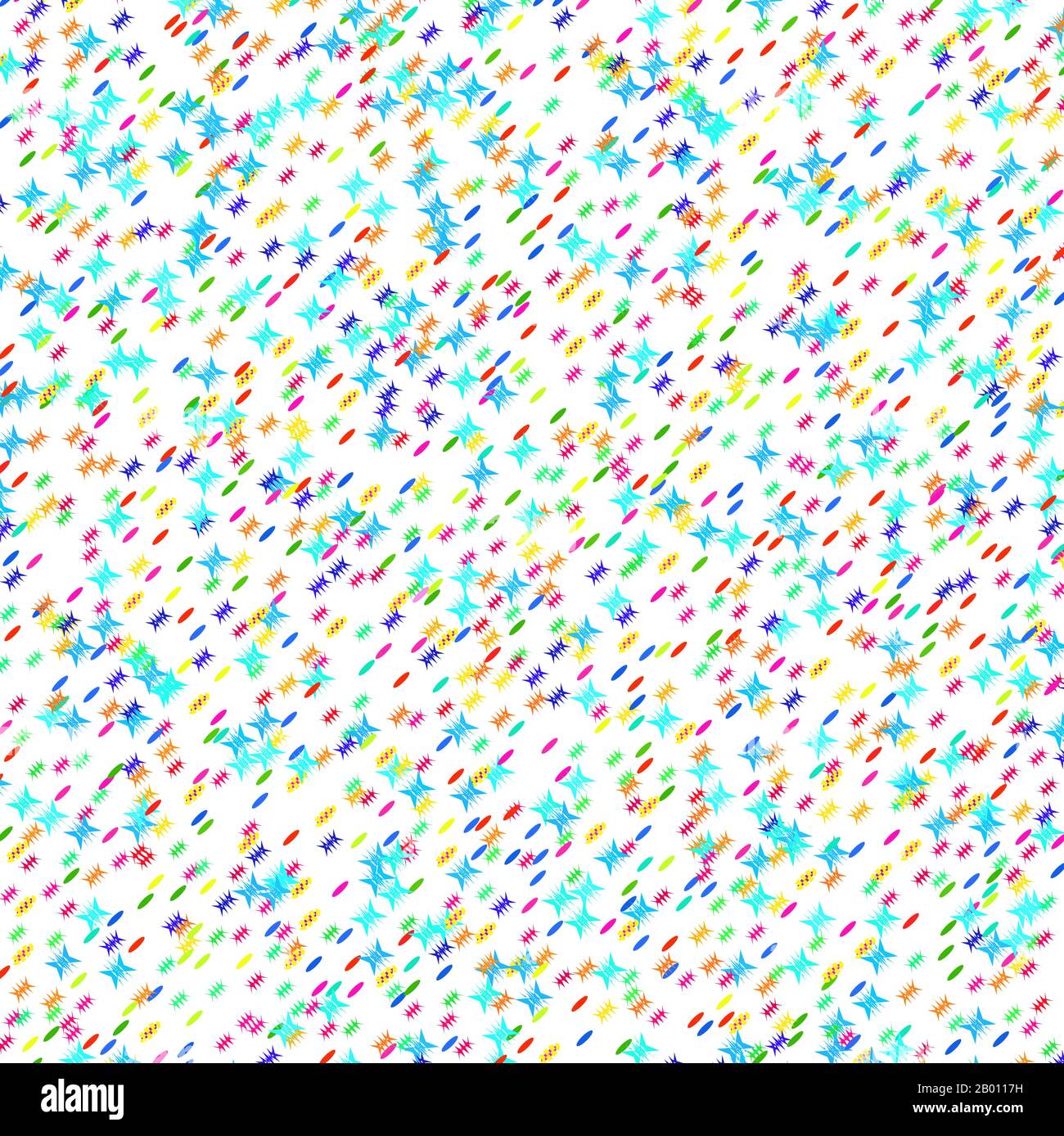 Colorful confetti on white background Stock Vector Image & Art - Alamy