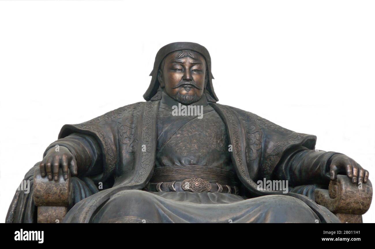 Mongolia: Genghis Khan (r.1206-1227), 1st Khagan of the Mongol Empire ...