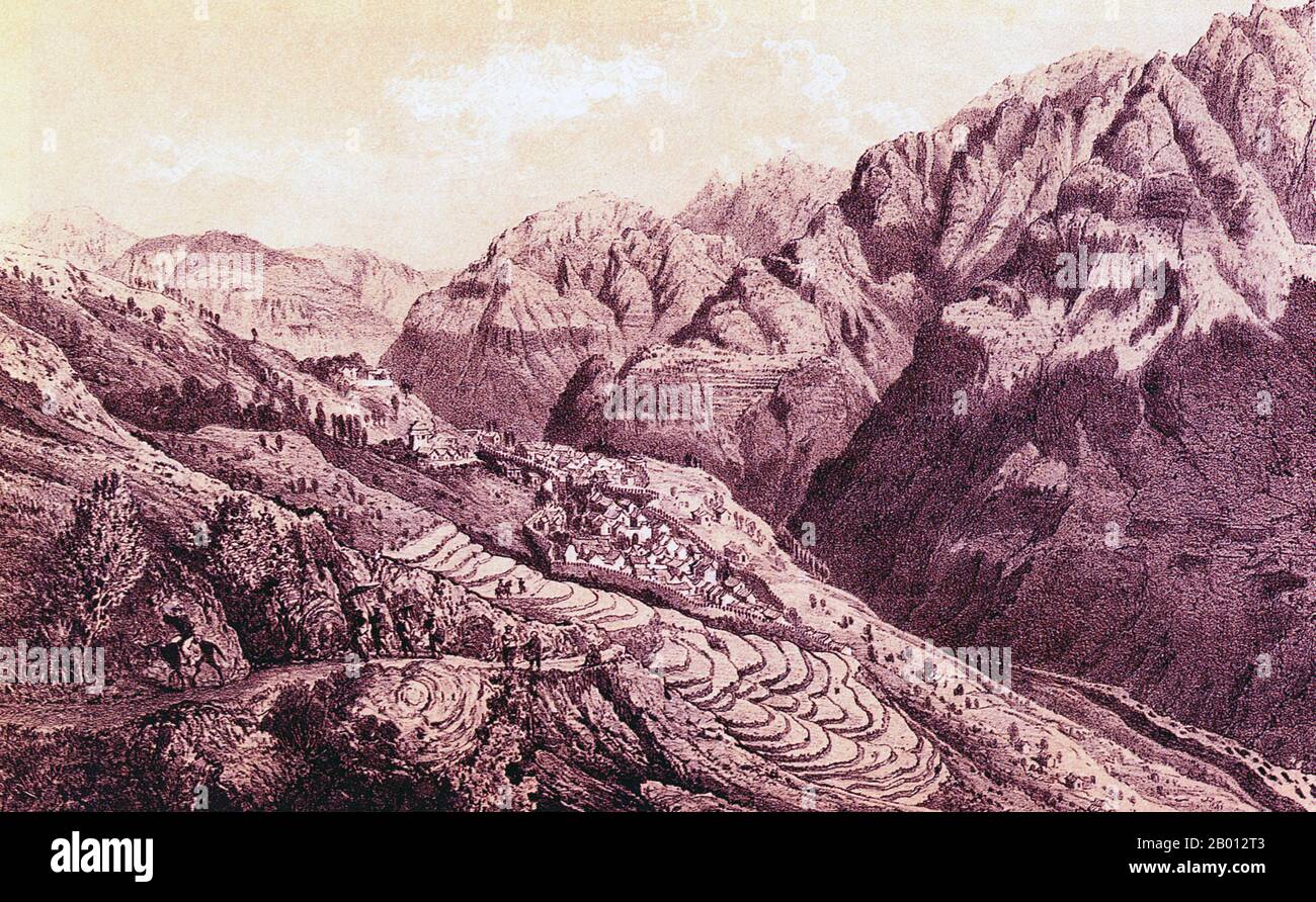 China: The fortified town of Ta-kouan in the northeast of Yunnan ...