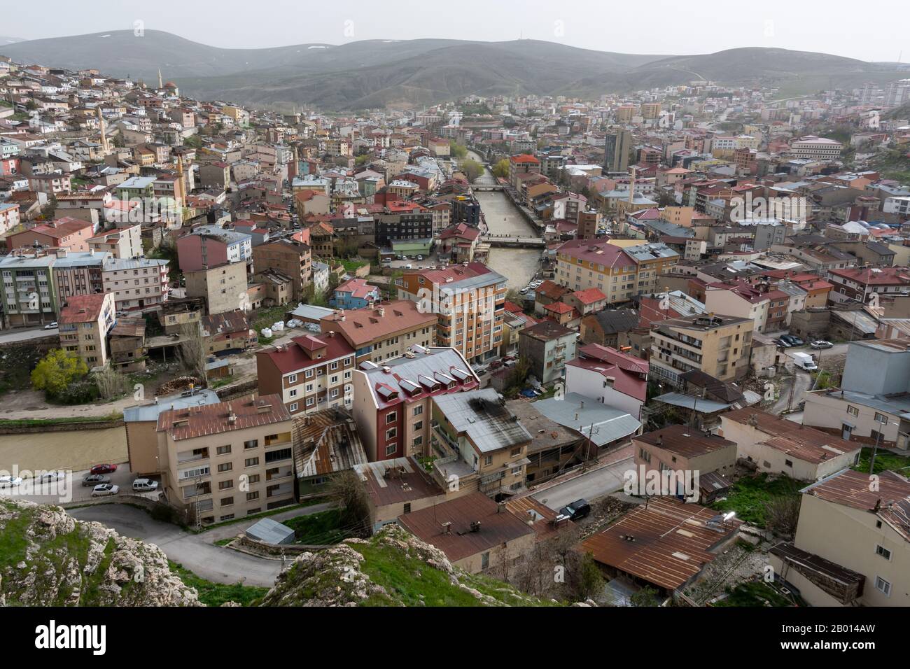 Bayburt, Turkey - May 6, 2019: Veiw of the town of Bayburt in Turkey ...