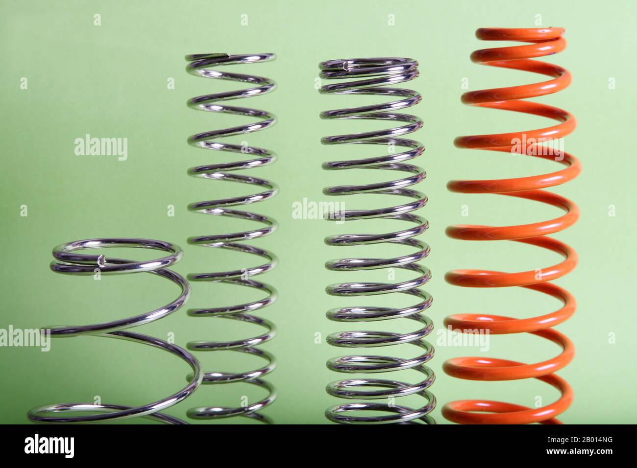 new metal springs texture background Stock Photo - Alamy