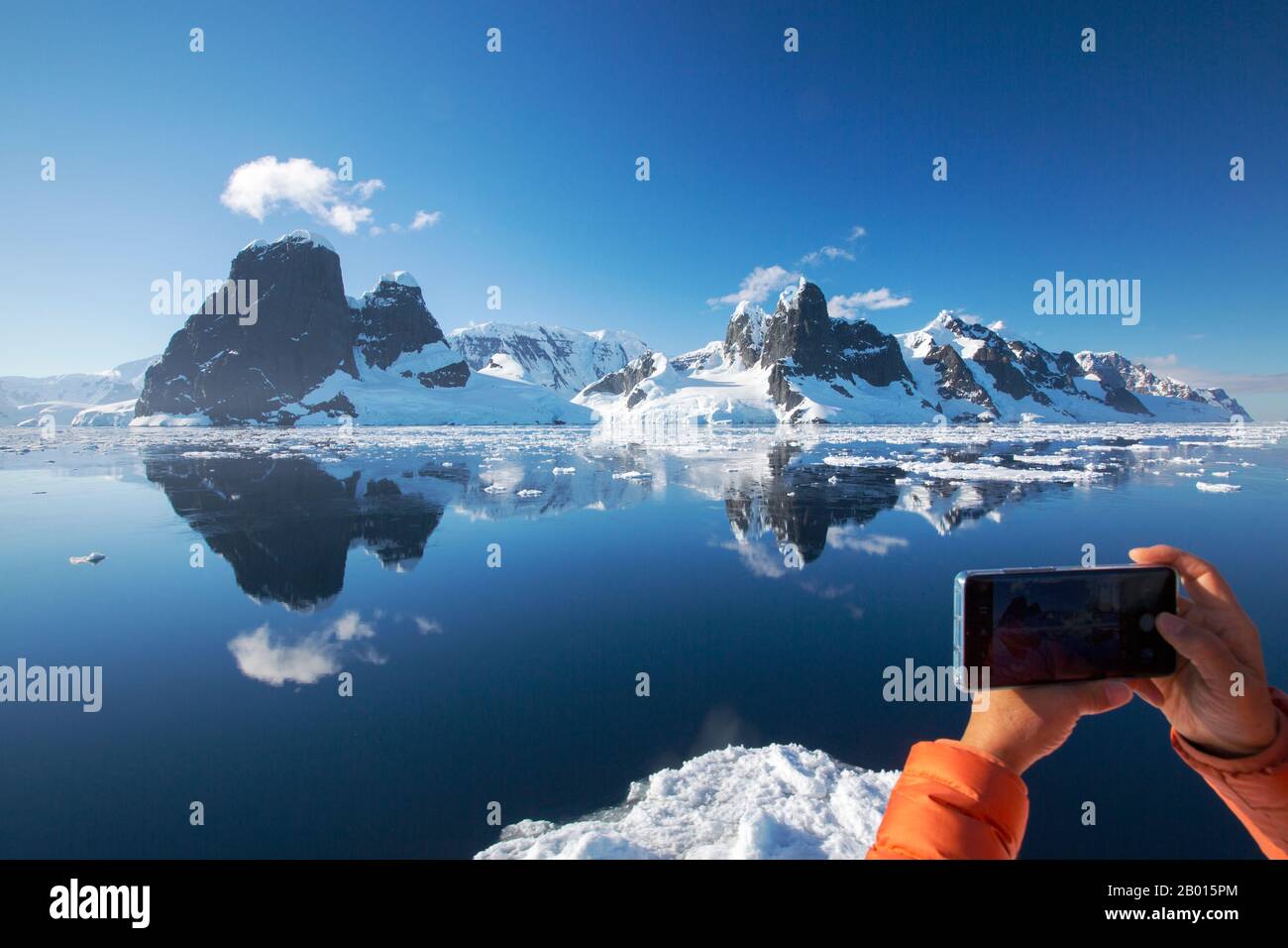 Peaks on the side of the Lemaire channel between Booth Island and the ...