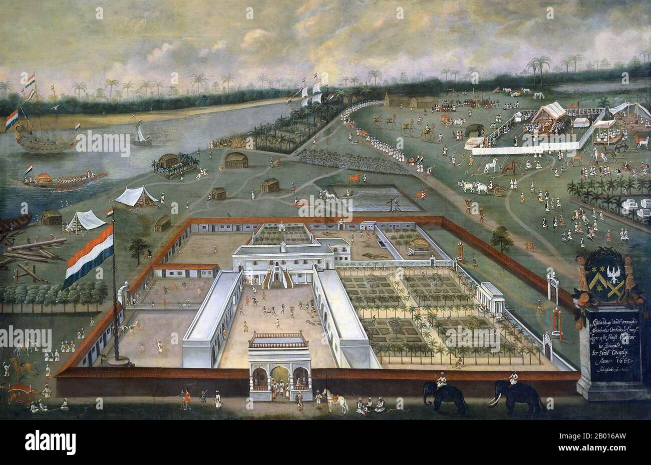 Netherlands/India: 'The Trading Post of the Dutch East India Company in ...