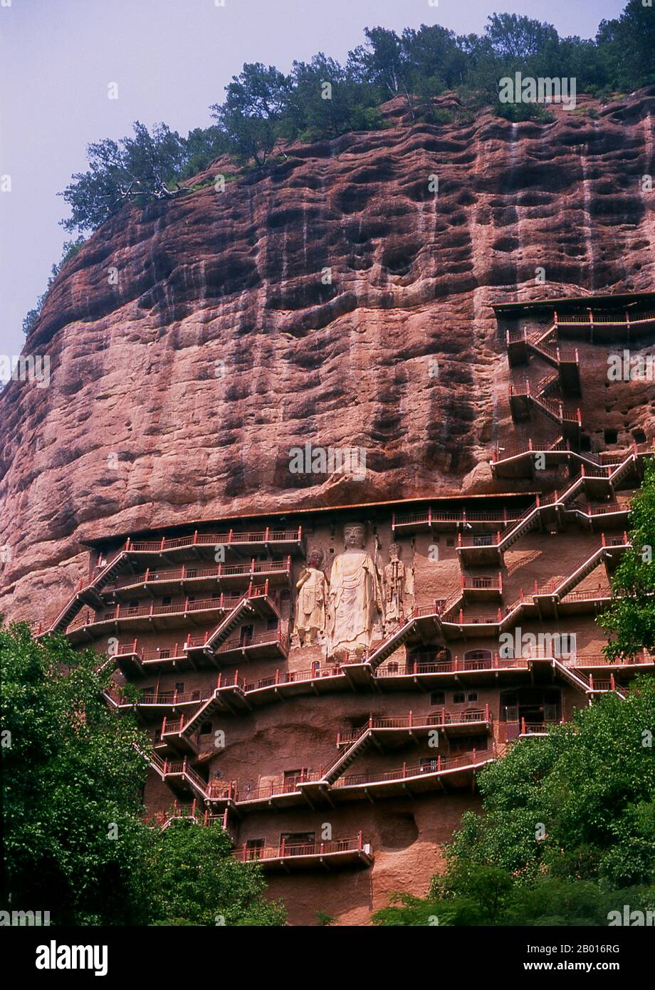 China: The Amitabha Buddha attended by Avalokitesvara, Maiji Shan ...