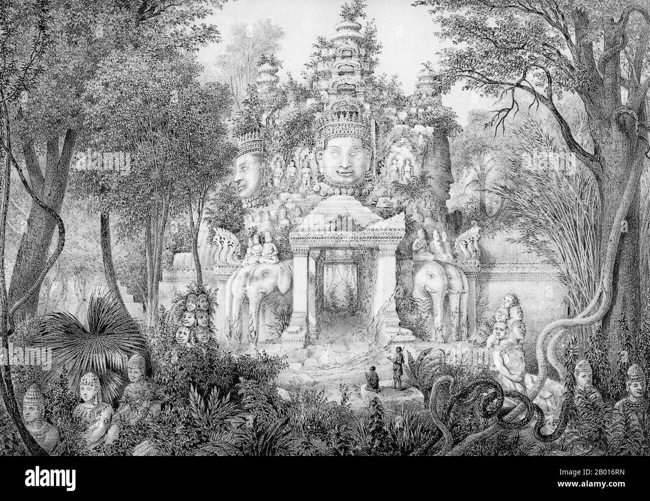 Louis delaporte angkor wat Black and White Stock Photos & Images - Alamy