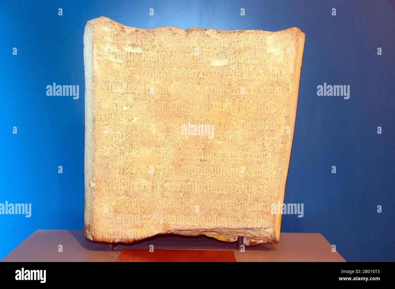 Thailand: Mon script, Wat Saen Khao Ho Inscription, Inscription room ...