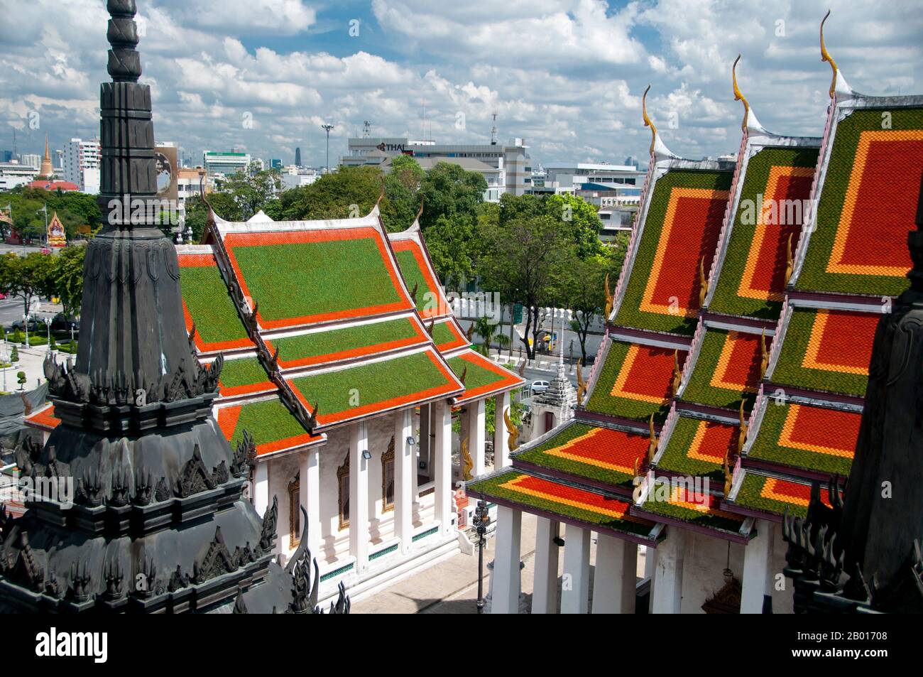 Thailand: Wat Ratchanatda, Bangkok. Wat Ratchanaddaram was built on the ...