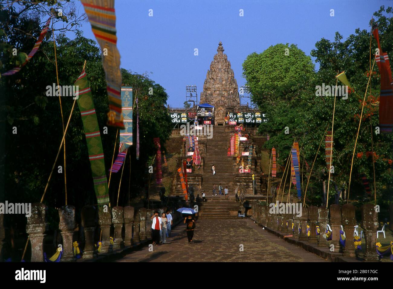 Thailand: Naga-headed stone stairway, Prasat Hin Phanom Rung (Phanom ...
