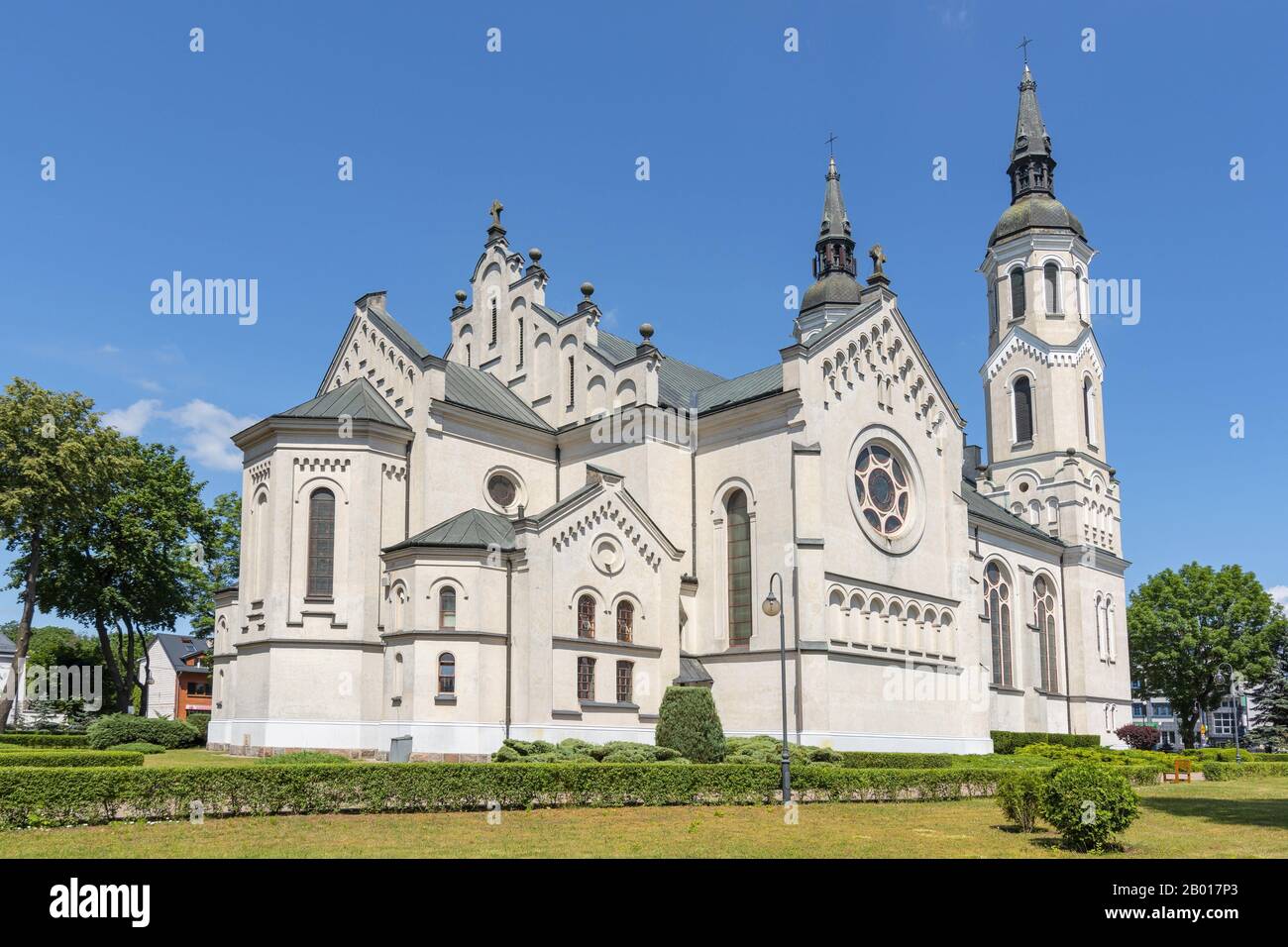 Basilica of Heart of Jesus in Augustow, Poland Stock Photo - Alamy