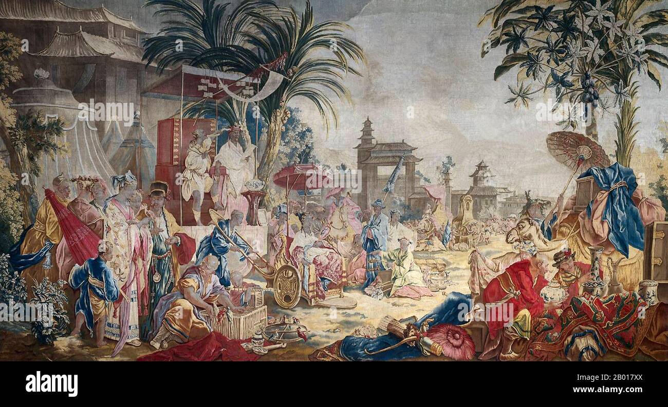 Silks at market china hi-res stock photography and images - Alamy