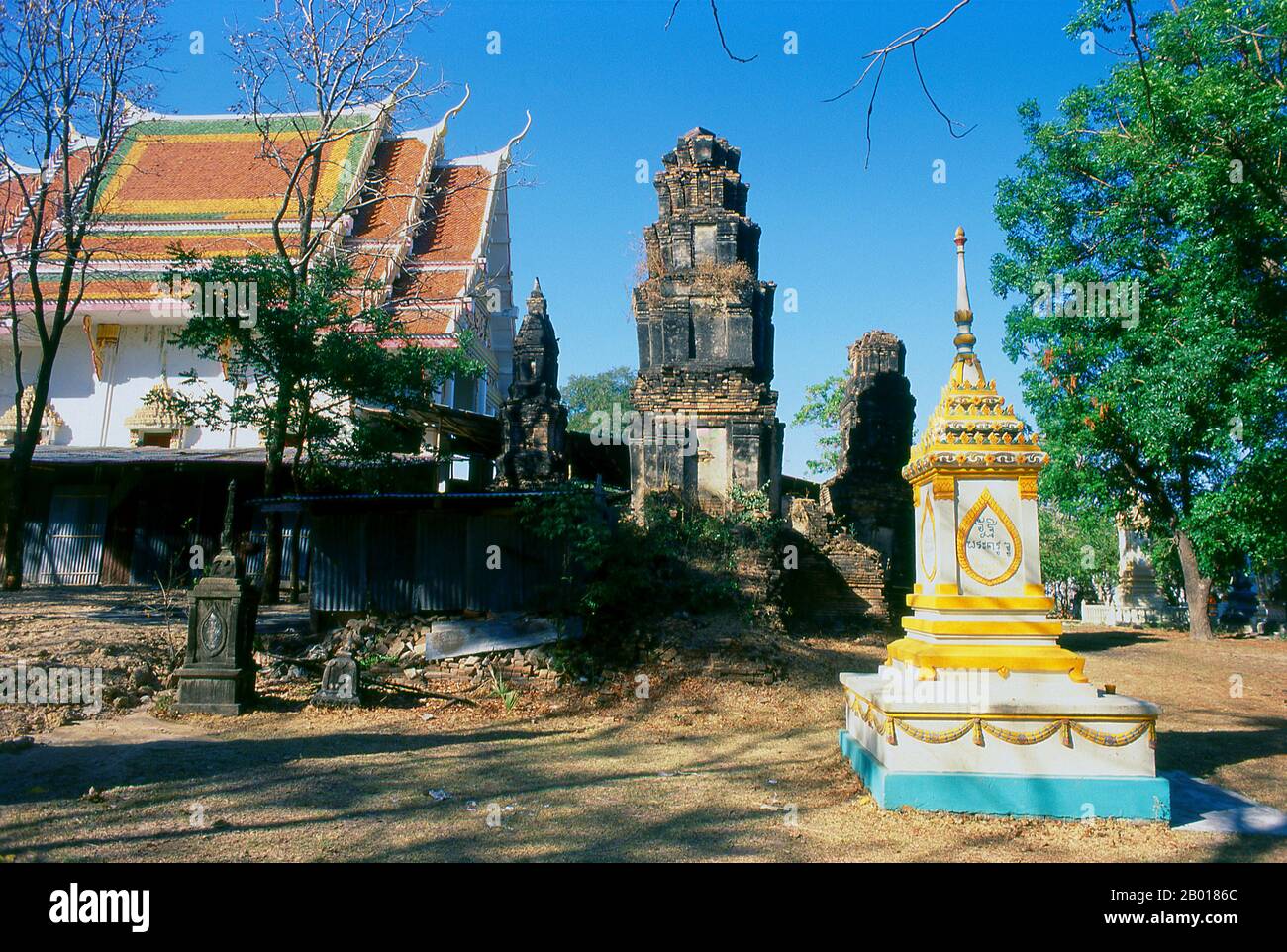 Thailand: The Khmer ruins of Prasat Muang Thi sit in front of the ...