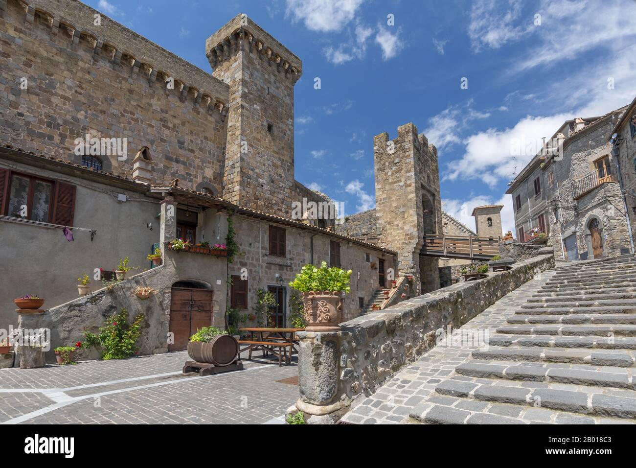 The Castle of Bolsena (Castello Rocca Monaldeschi) Viterbo, Italy Stock ...
