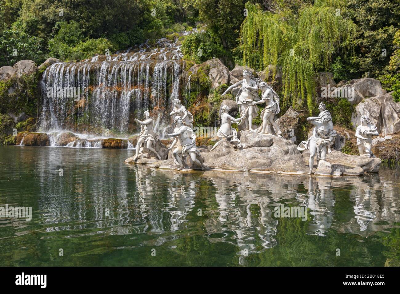 Fountain of Diana and Actaeon, mythological statues of nymphs and gods ...