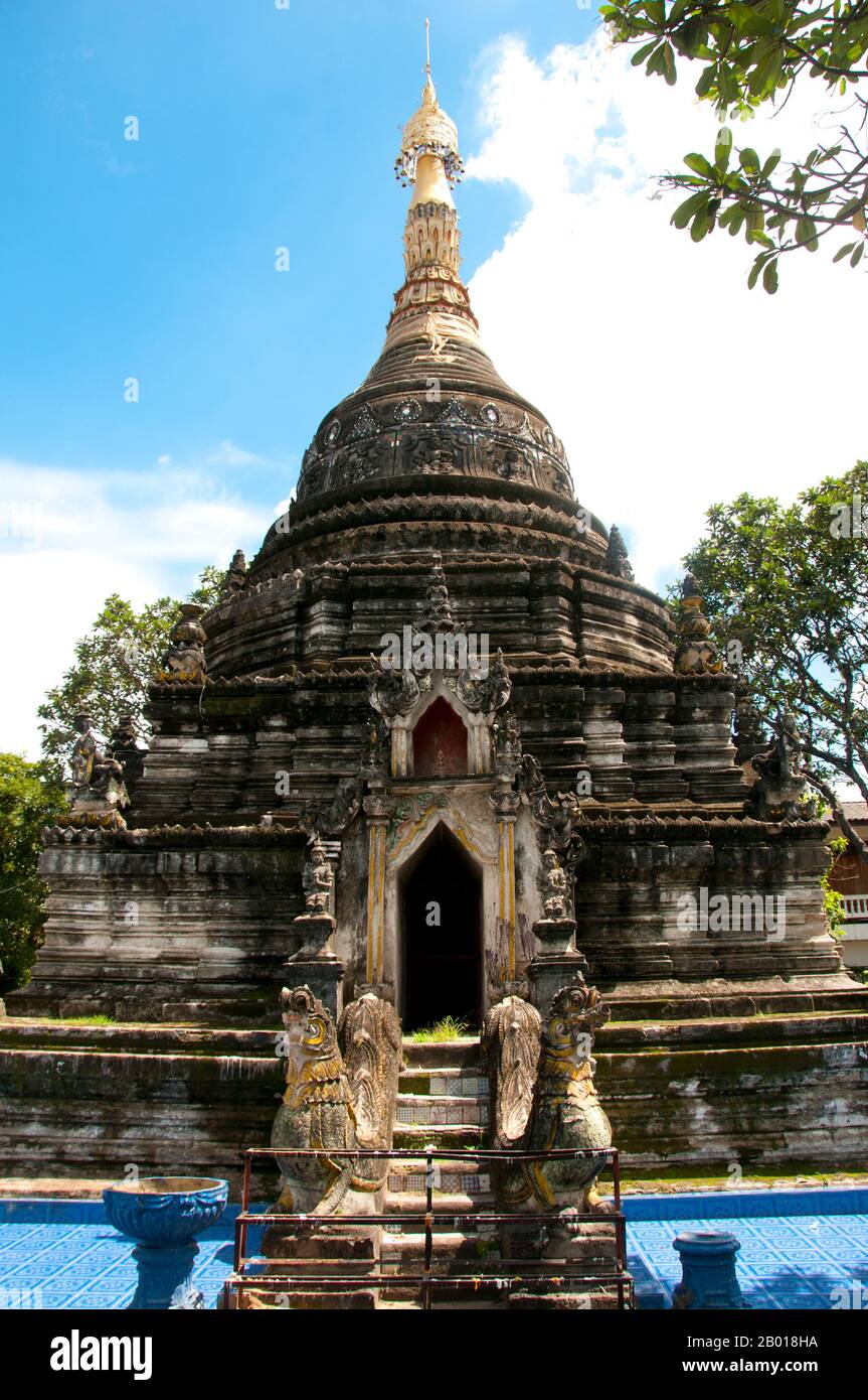 Thailand: Main chedi at the Shan (Tai Yai) temple of Wat Pa Pao, Chiang ...