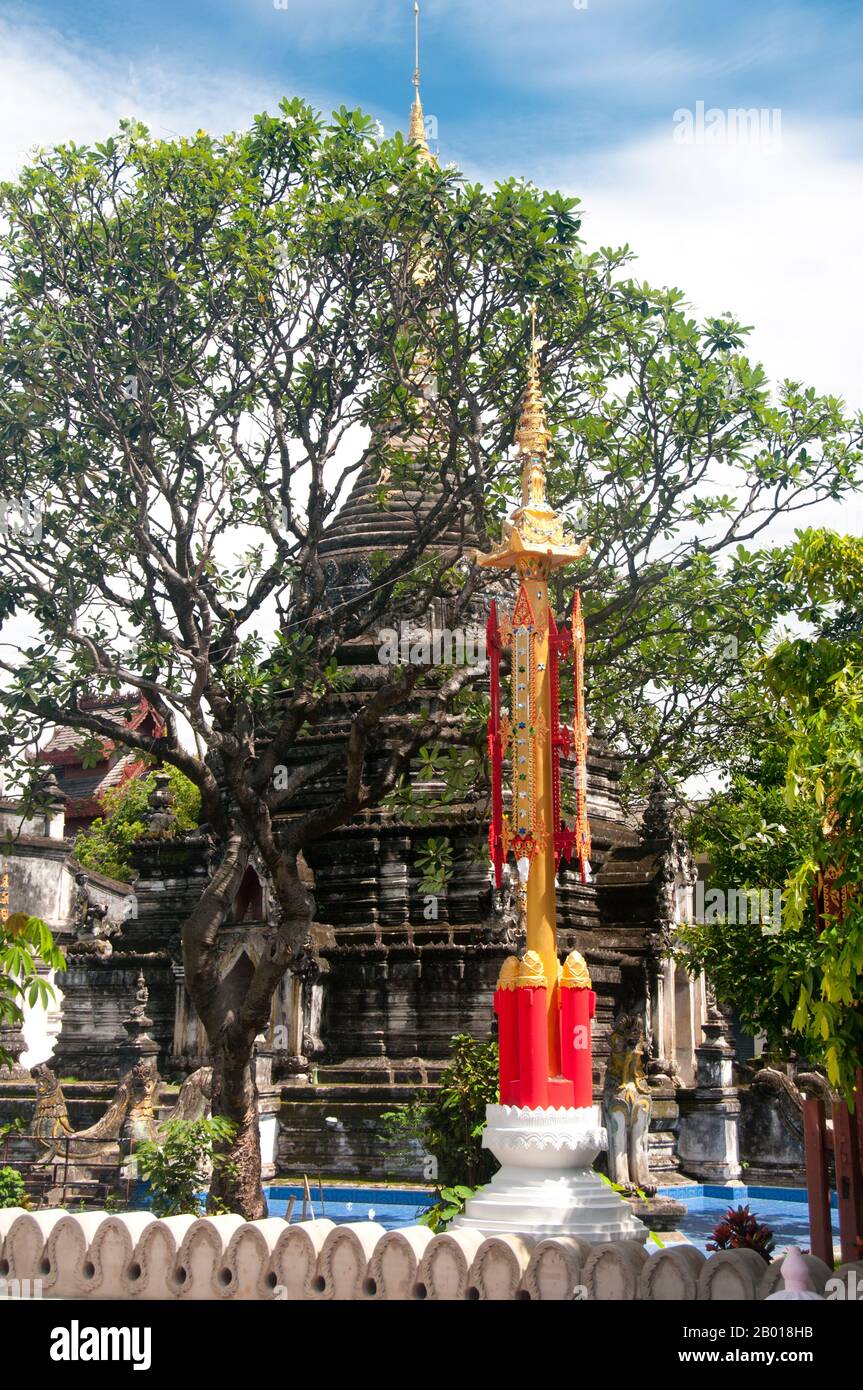 Thailand: Main chedi at the Shan (Tai Yai) temple of Wat Pa Pao, Chiang ...