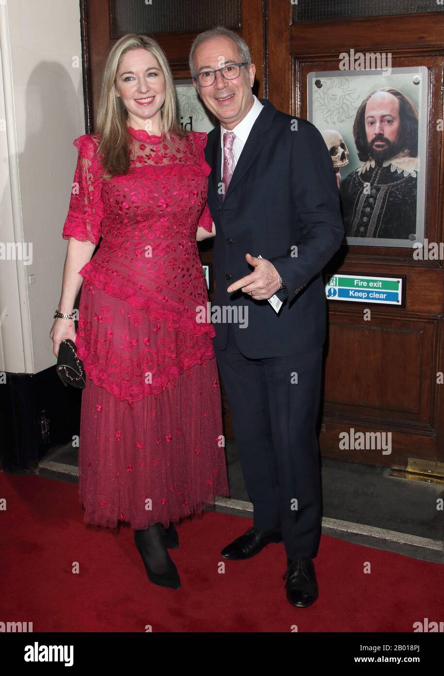 Victoria Coren-Mitchell and Ben Elton attend the Upstart Crow press ...