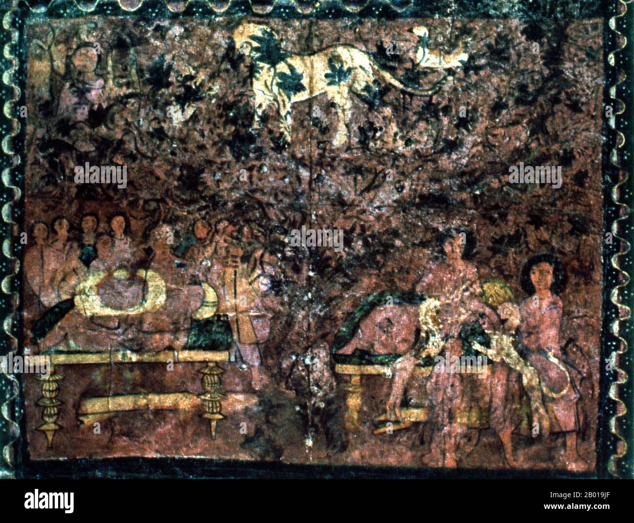 Syria: Central panel above the Torah niche. Fresco from Dura Europos ...