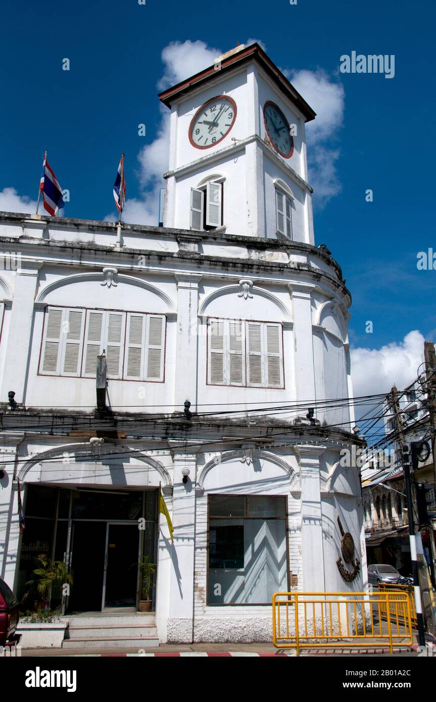 Thailand: The iconic Phromthep Clocktower in the Old Town (Chinatown ...