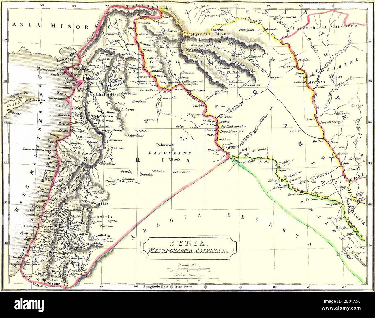 Map Of Ancient Mesopotamia Syrian Desert