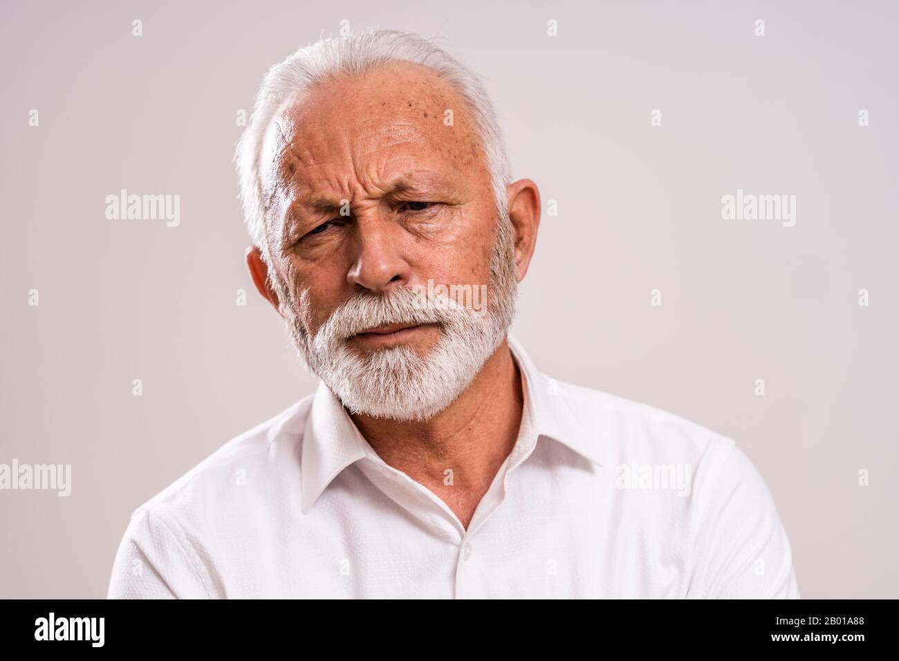 Mature depressed thoughtful man hi-res stock photography and images - Alamy