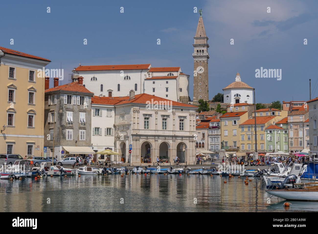 Piran harbour and tartini square hi-res stock photography and images ...