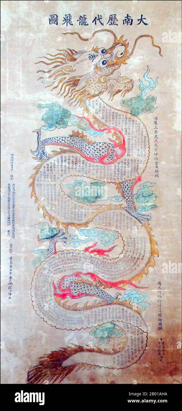 Chinese dragon 19th century painting hi-res stock photography and ...