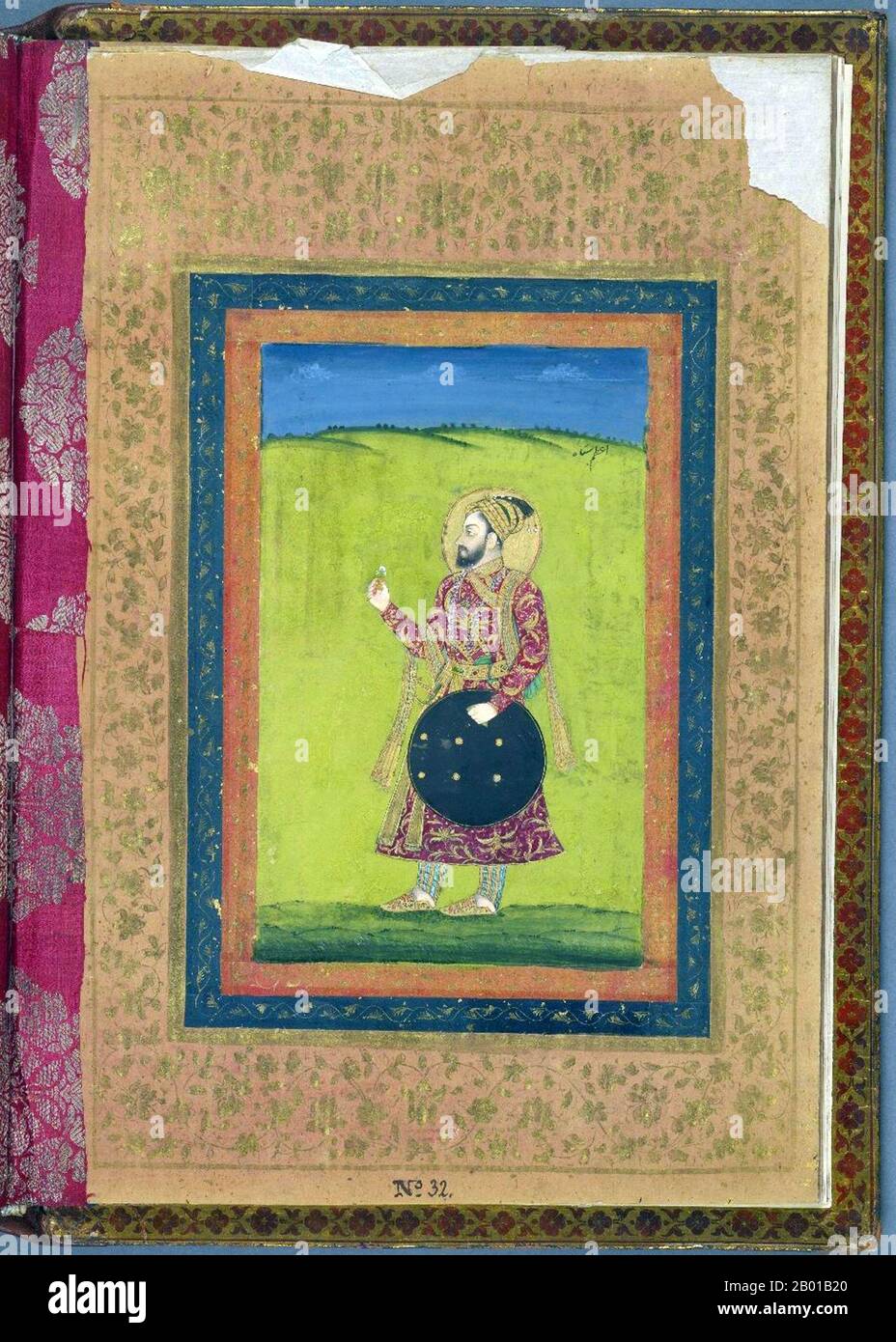 India: Azam Shah (28 June 1653 - 20 June 1707) wearing a purple dress ...