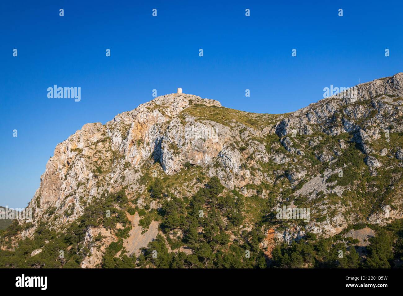 Sunset at viewpoint Mirador Es Colomer on the balearic island of ...