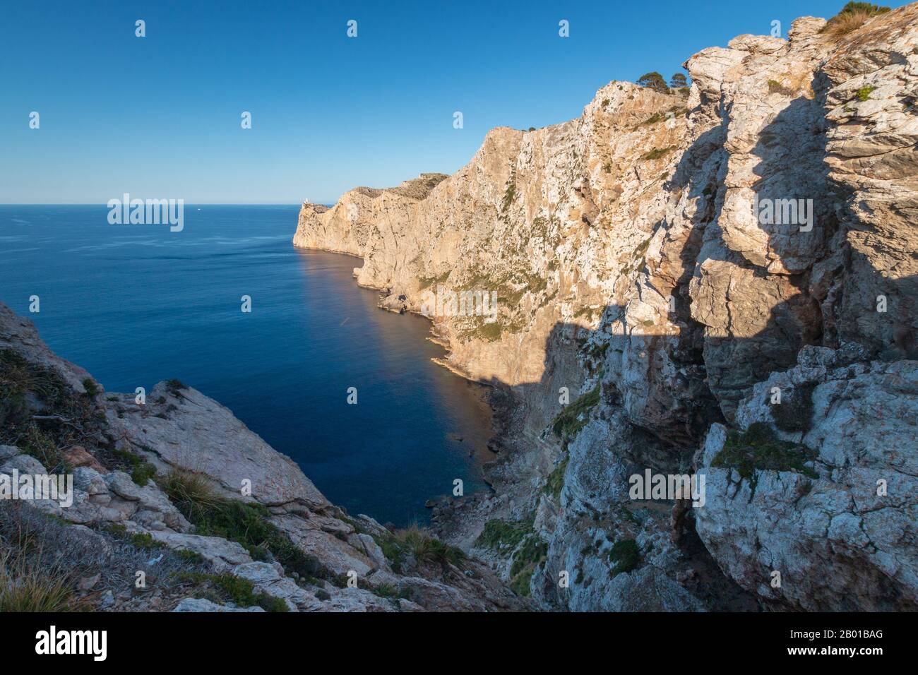 Lighthouse of Cap de Formentor in the northeast of the balearic island ...