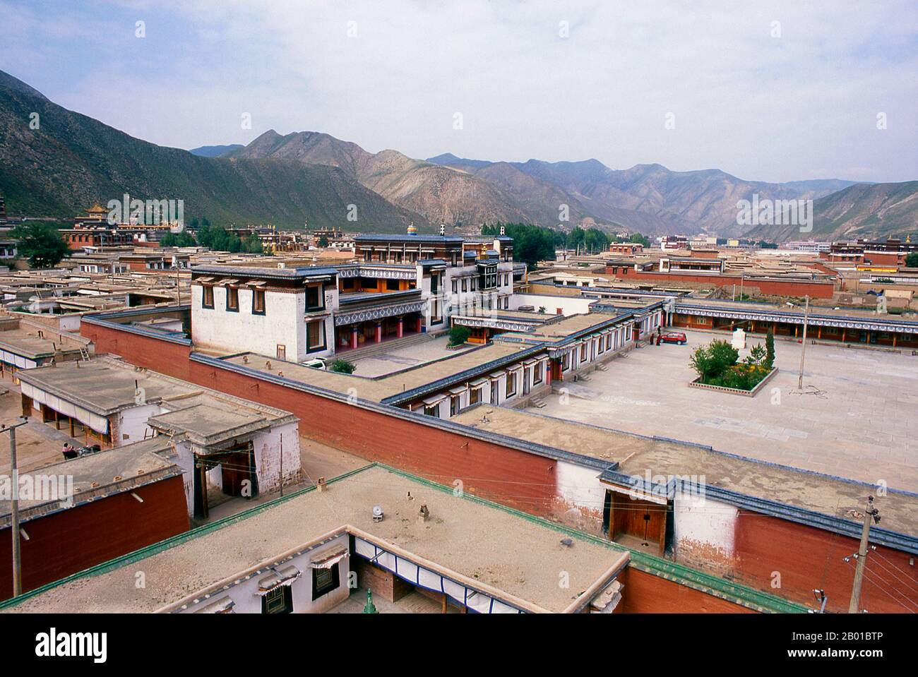 China: Labrang Monastery, Xiahe, Gansu province. Labrang Monastery is ...