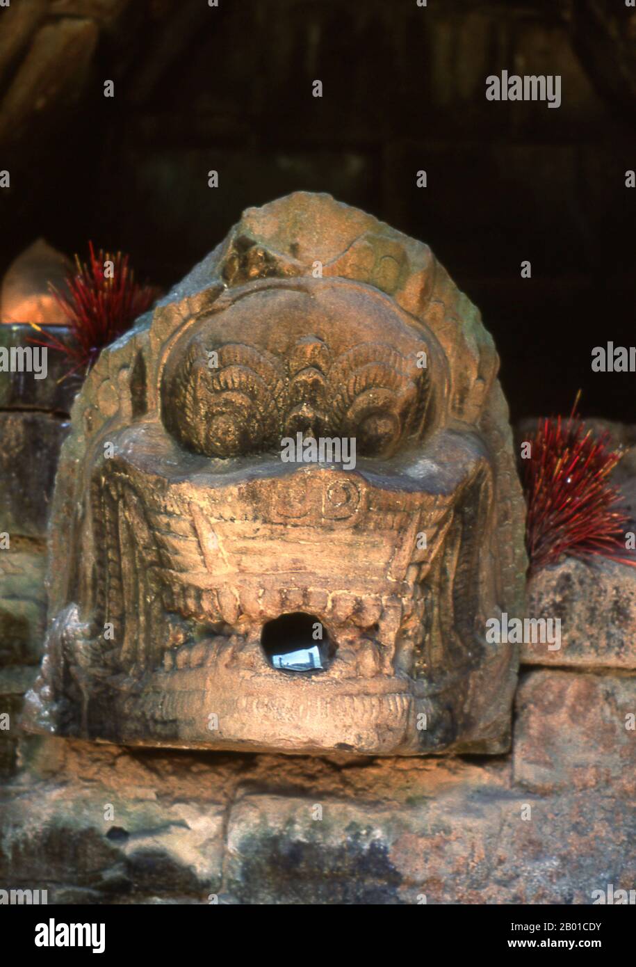 Cambodia: Lion chapel, Neak Pean, Angkor. Neak Pean ('The entwined ...