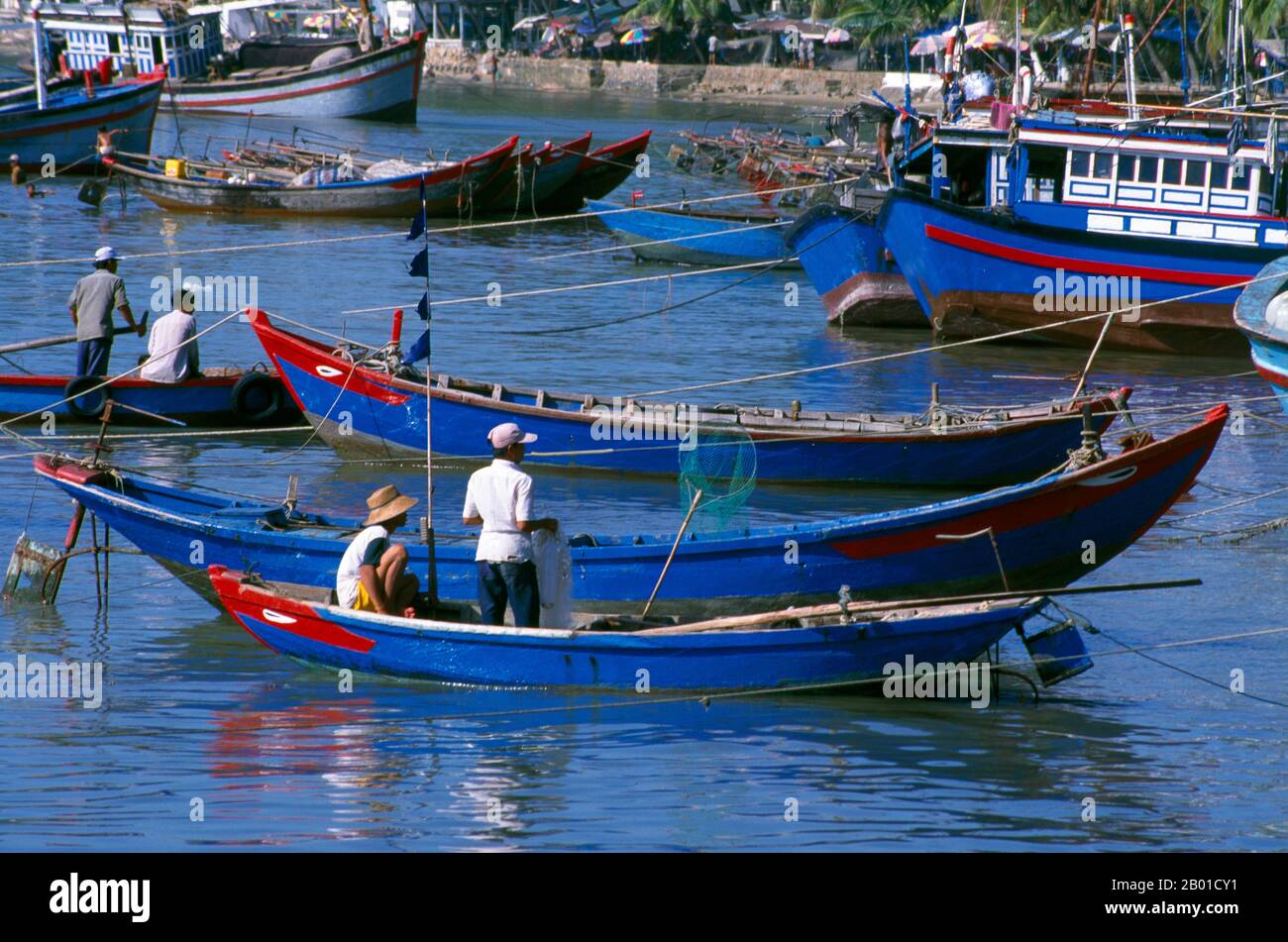 Vietnam: Fishing boats at Vung Tau, Ba Ria-Vung Tau Province. The ...