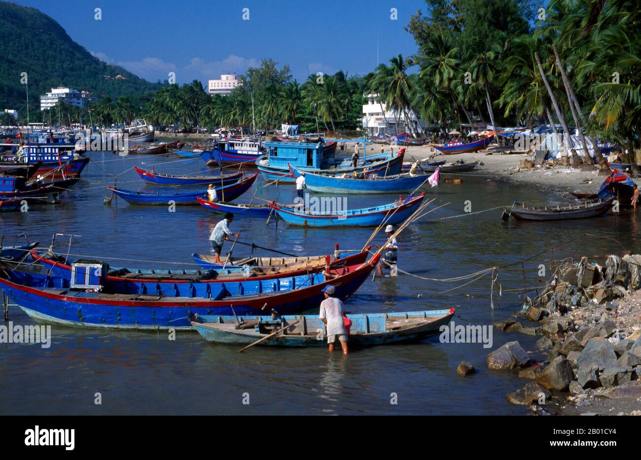 Vietnam: Fishing boats at Vung Tau, Ba Ria-Vung Tau Province. The ...