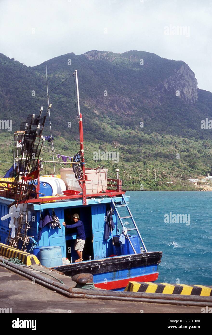 Vietnam: Fishing boat, Con Son Island, Con Dao National Park, Con Dao ...