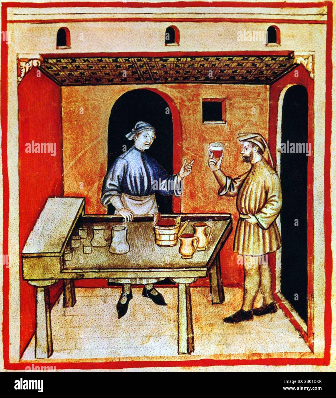 Medieval alcohol illustration hi-res stock photography and images - Alamy