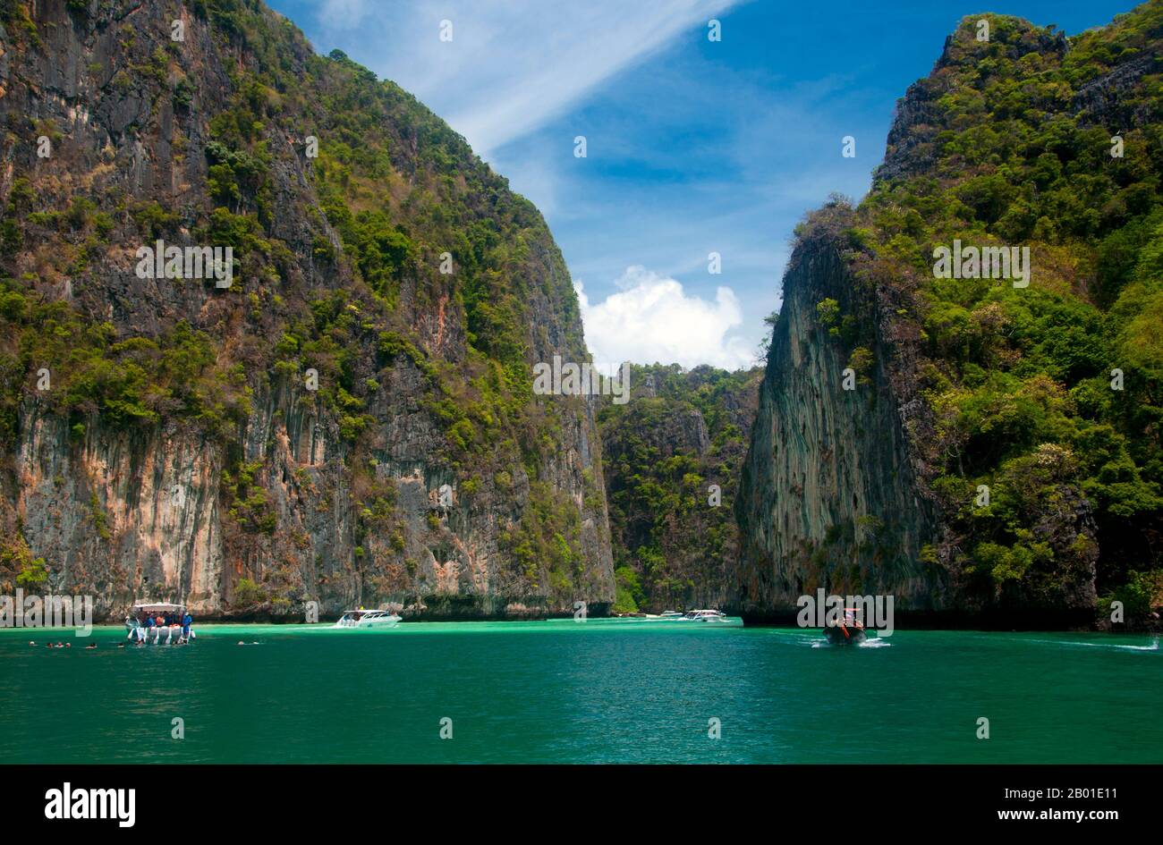Thailand: Ao Pileh (Pileh Bay), Ko Phi Phi Leh, Ko Phi Phi. Ko Phi Phi ...