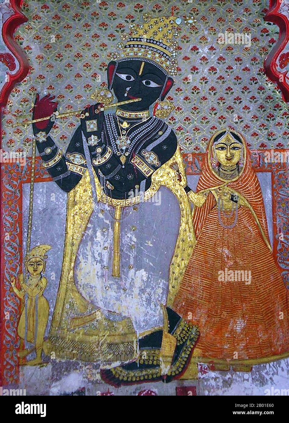 Krishna god painting hi-res stock photography and images - Alamy