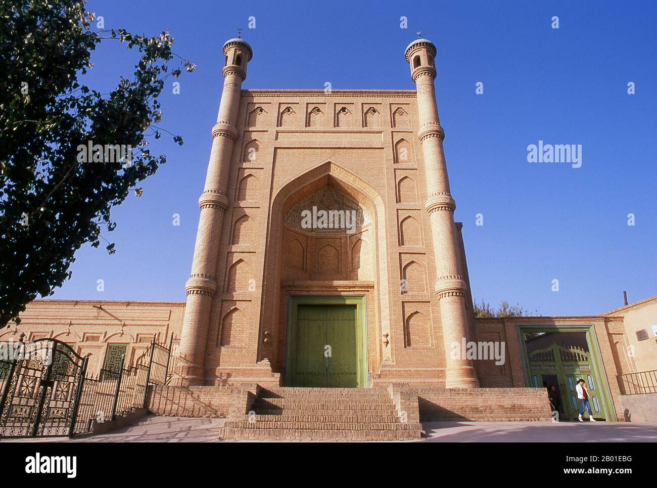 China: Jama’ Masjid (Great Mosque), Old Kuqa, Xinjiang Province. The ...