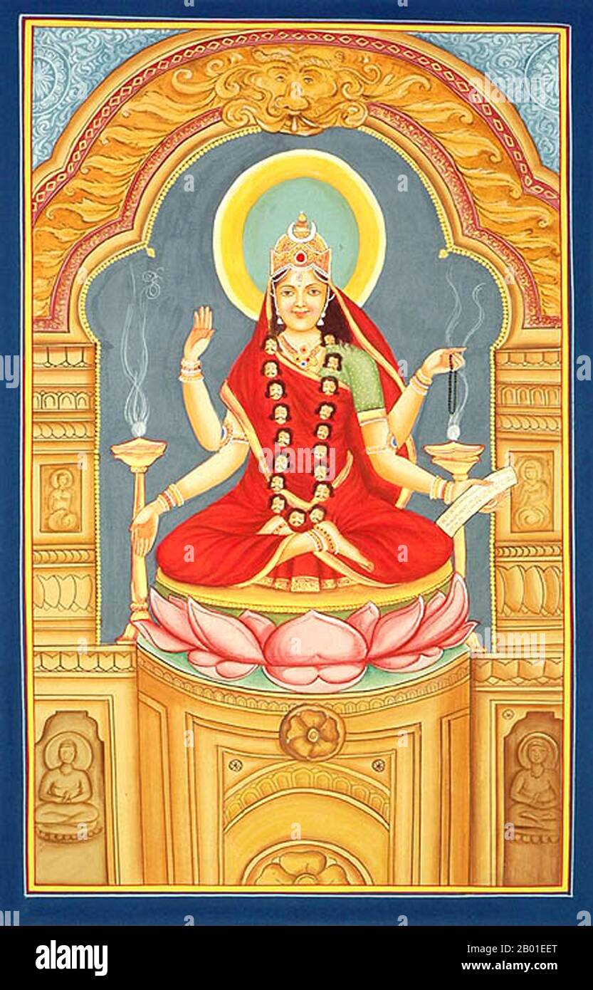 India: Matangi, one of the ten Hindu Mahavidyas or Tantric goddesses ...