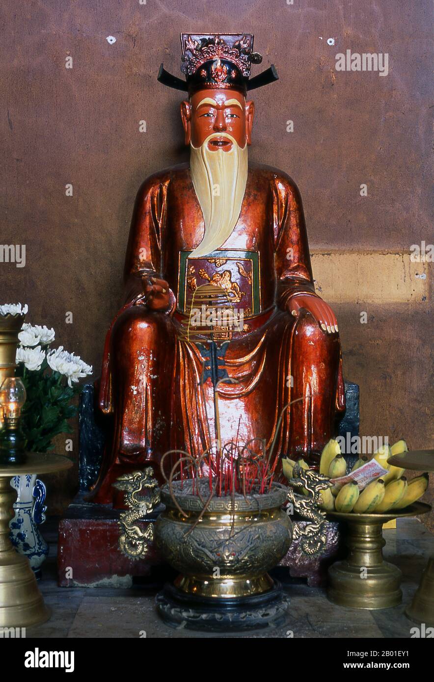 Vietnam: Side altar figure, Thien Tru Pagoda, Perfume Pagoda, south of ...