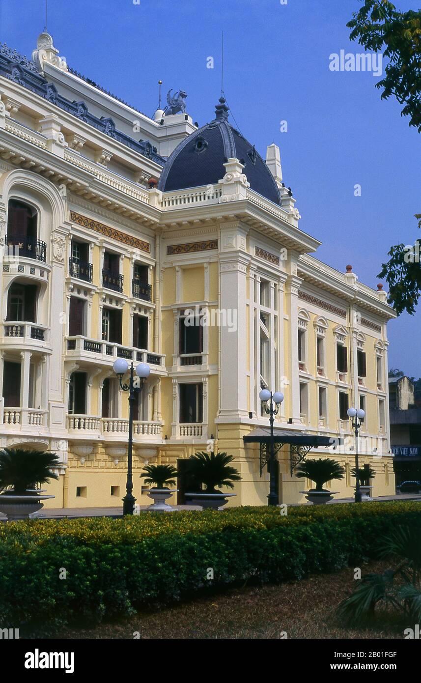 Vietnam: Opera House, Hanoi. The Hanoi Opera House is modelled on the ...
