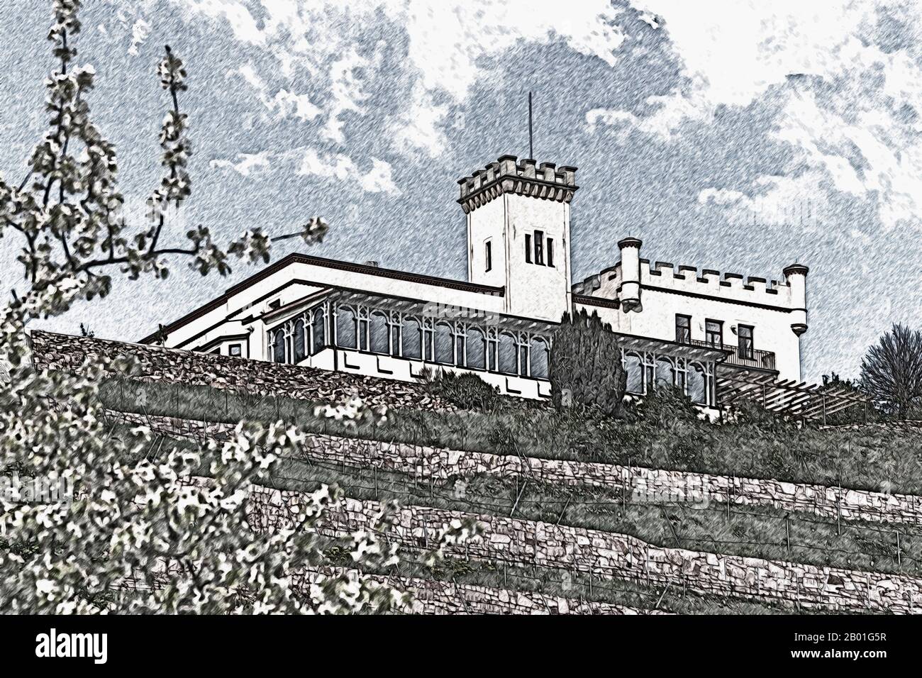 The Friedensburg (castle of peace) was built from 1870 to 1871 ...