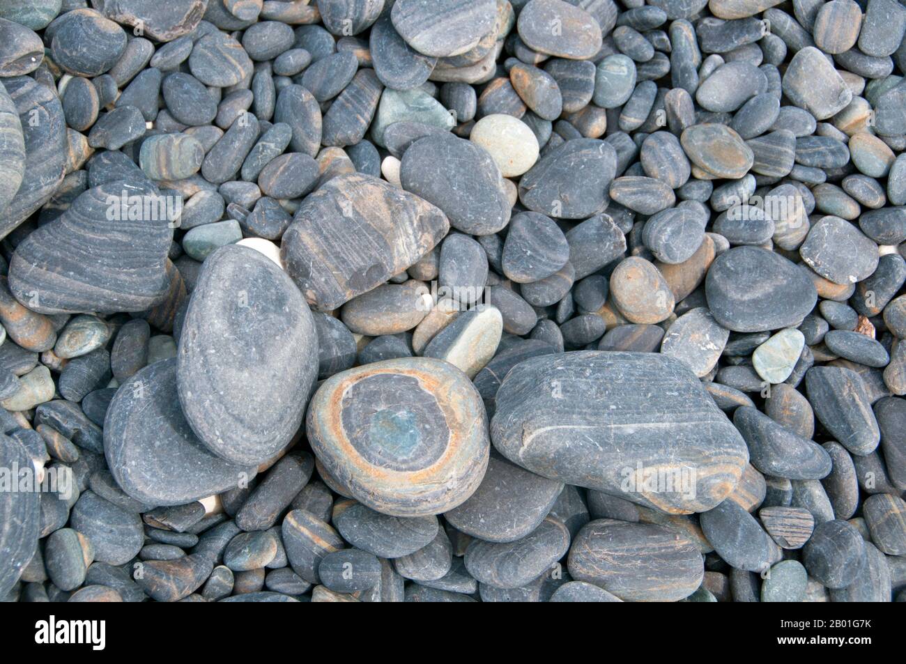 Thailand: Striped pebbles, Ko Hin Ngam, Ko Tarutao Marine National Park ...