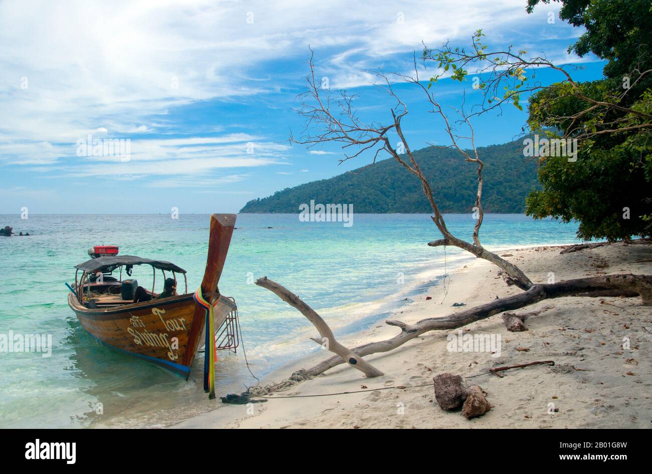 Thailand: Longtail boat, Ko Yang, Ko Tarutao Marine National Park. Ko ...
