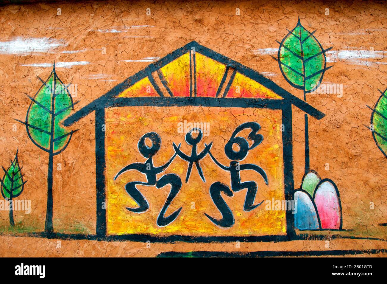 China: Dongba (Naxi) pictographic script adorns a house in the Old Town ...