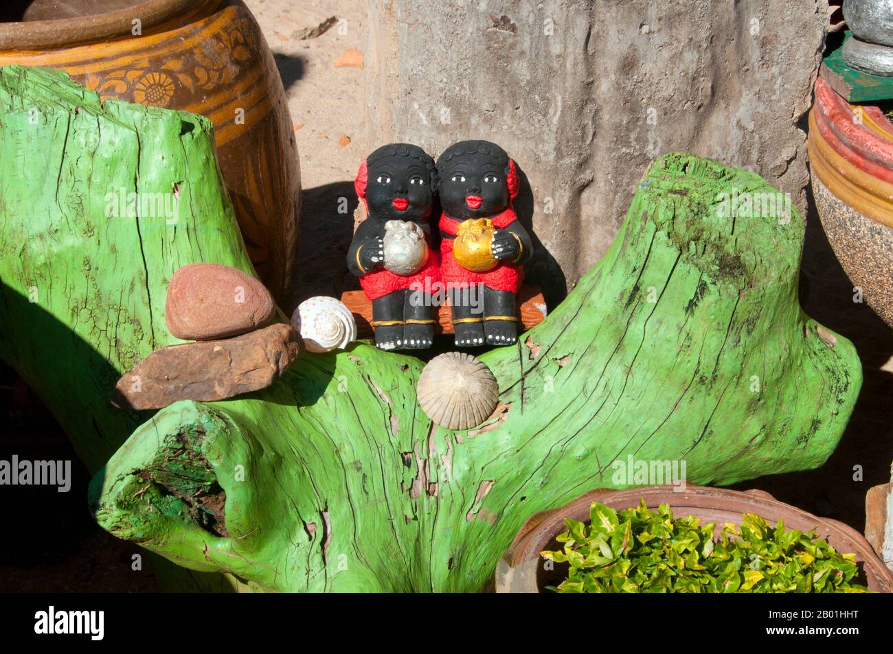 Thailand: An unusual lucky charm figure at Suan Pa Chana Nakhon, Loei ...
