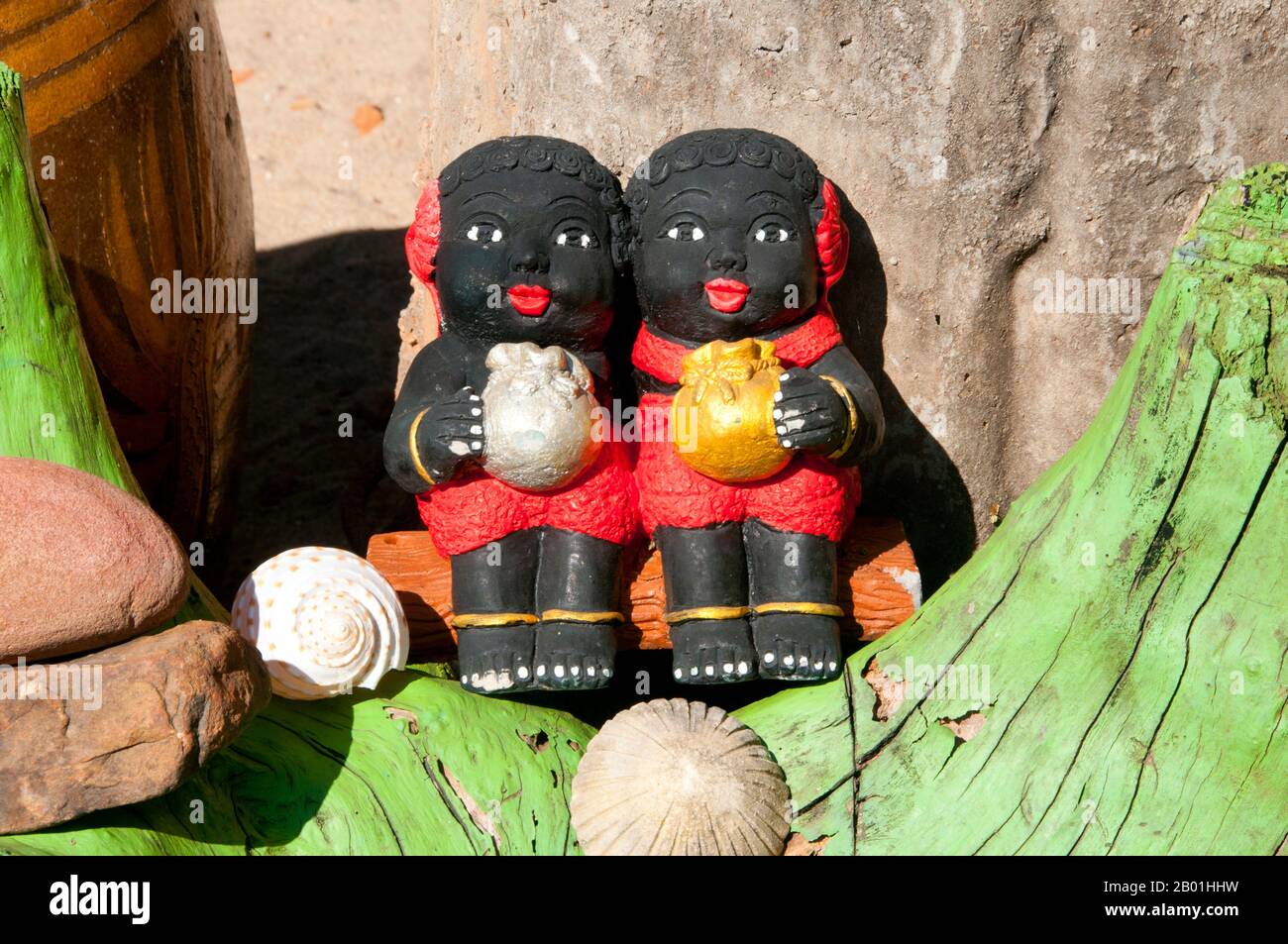 Thailand: An unusual lucky charm figure at Suan Pa Chana Nakhon, Loei ...