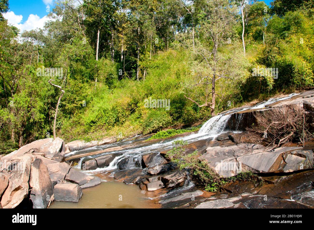 Thailand: Song Khon Waterfall near Phu Ruea, Loei Province. Loei ...